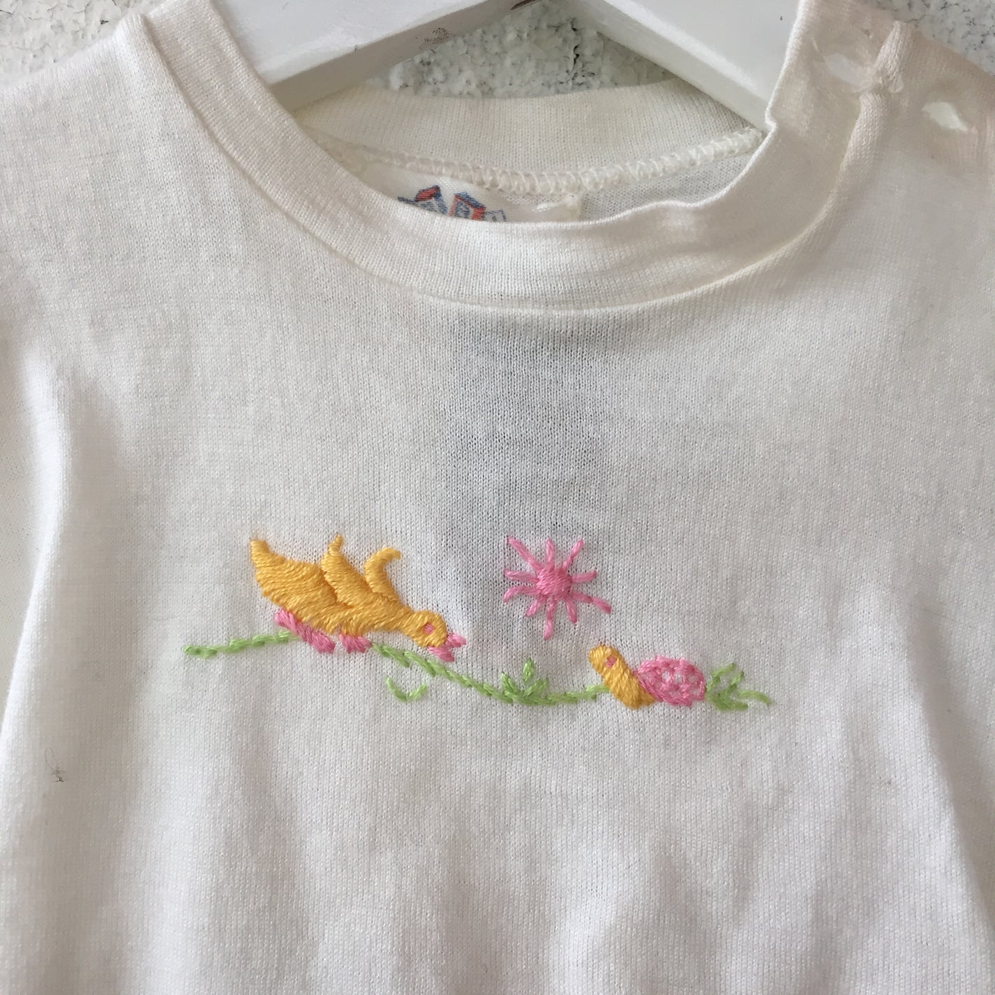 1950s Duck Embroidered Onesie – High Class Hillbilly