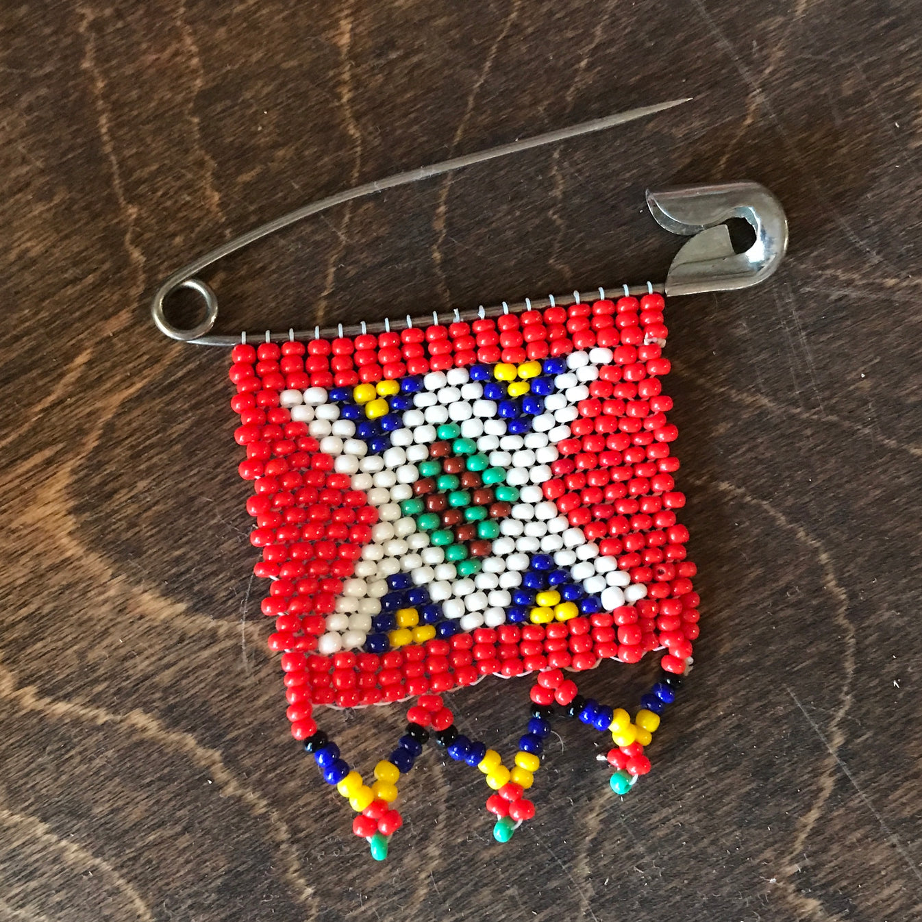 Native American Beaded Safety Pin Piece – High Class Hillbilly